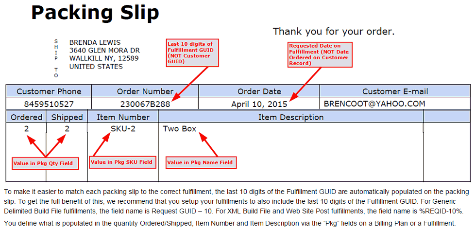 Did You Know OrangeCRM Now Provides Packing Slips For Fulfillments